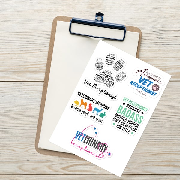 Veterinary Receptionist Stickers - Etsy