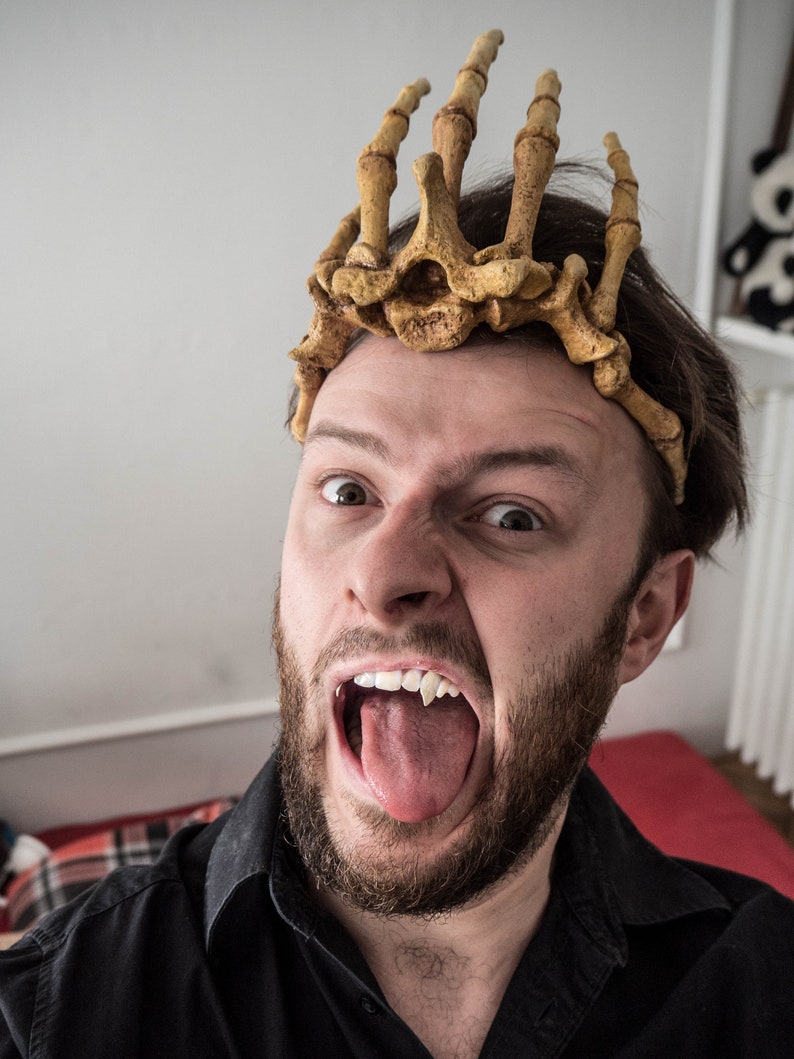 Bone Crown Tiara Vampire FingerBone BoneCrown Dracula Baroque | Etsy