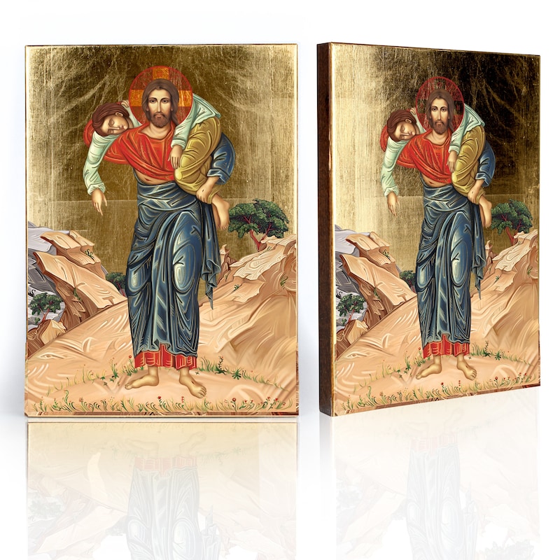Christ Good Shepherd Icon - Etsy