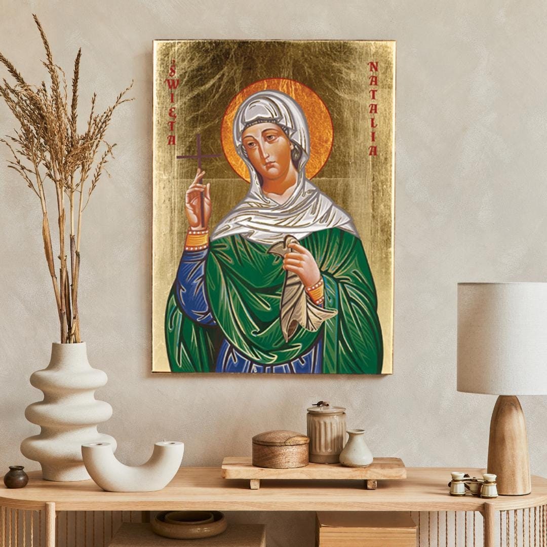 Icon of Saint Natalia, St Natalia of Nicomedia Handmade Icon, Religious ...