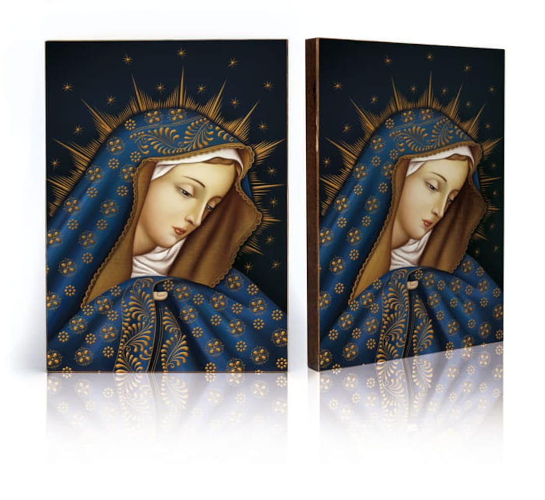 Icon of Holy Virgin, Blessed Mary, Mother of God, Our Lady, Handmade ...