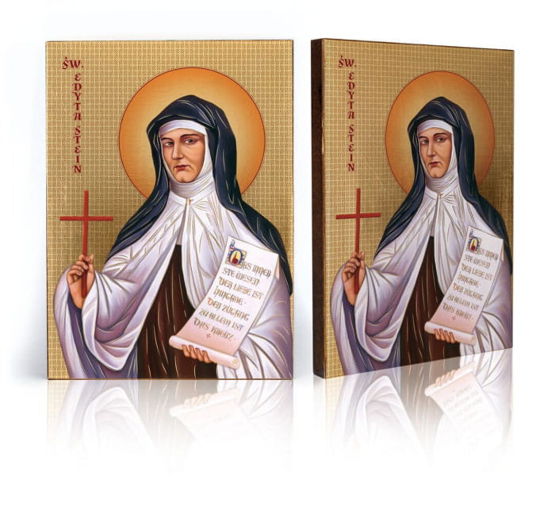 Icon of Saint Edith Stein , Handmade Icon, Religious Icon, Wooden Icon ...