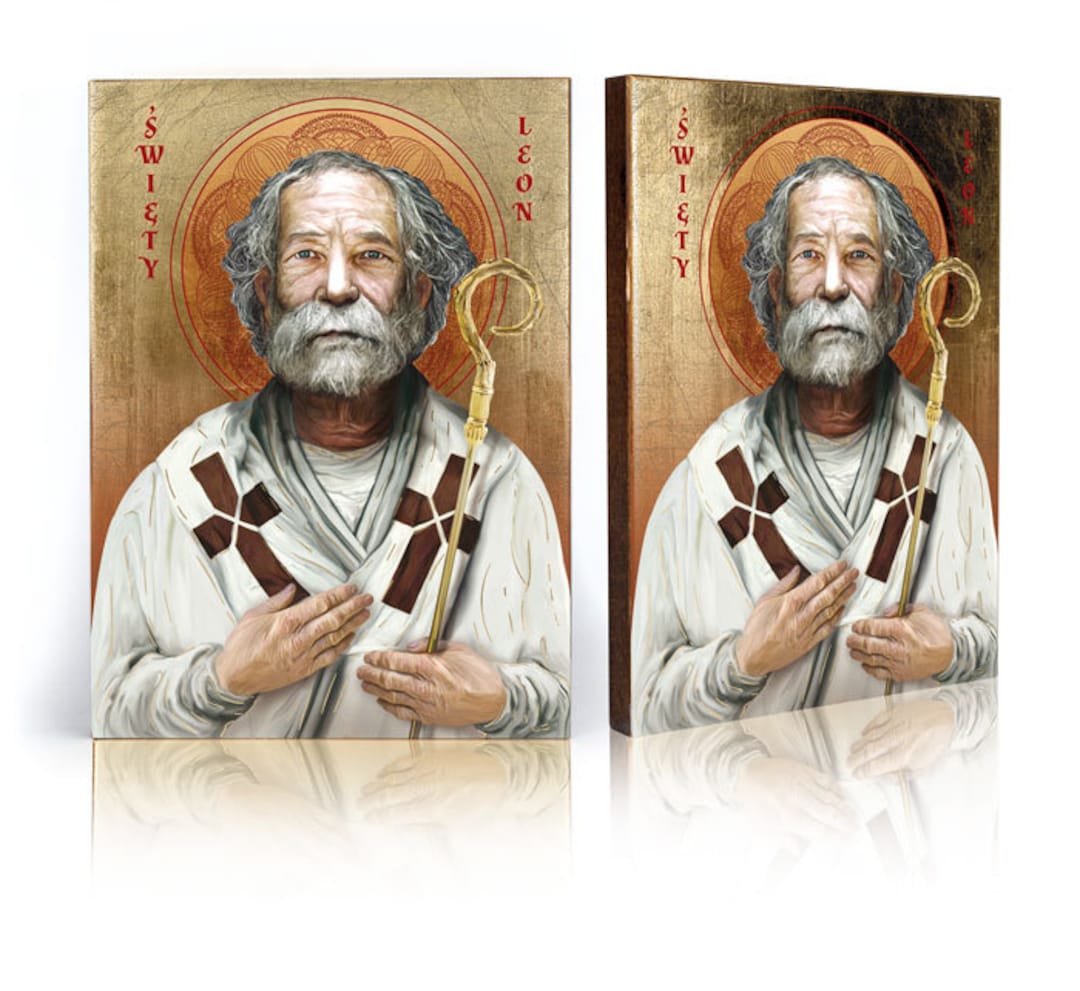 Icon of Saint Leo the Great, Religious Icon, Religious Gift, Handmade ...