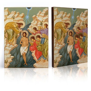 Icône du baptême de Jésus, Le Baptême du Christ, Baptême du Christ ...