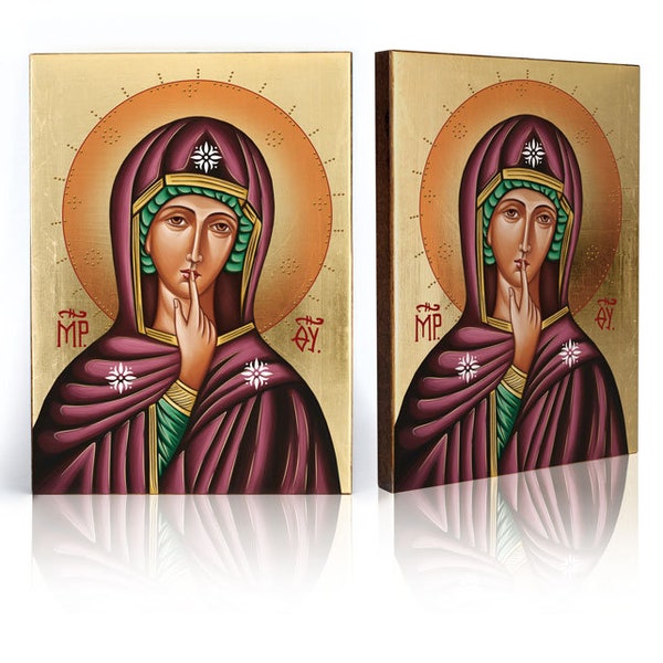 Virgin Mary Icon - Etsy