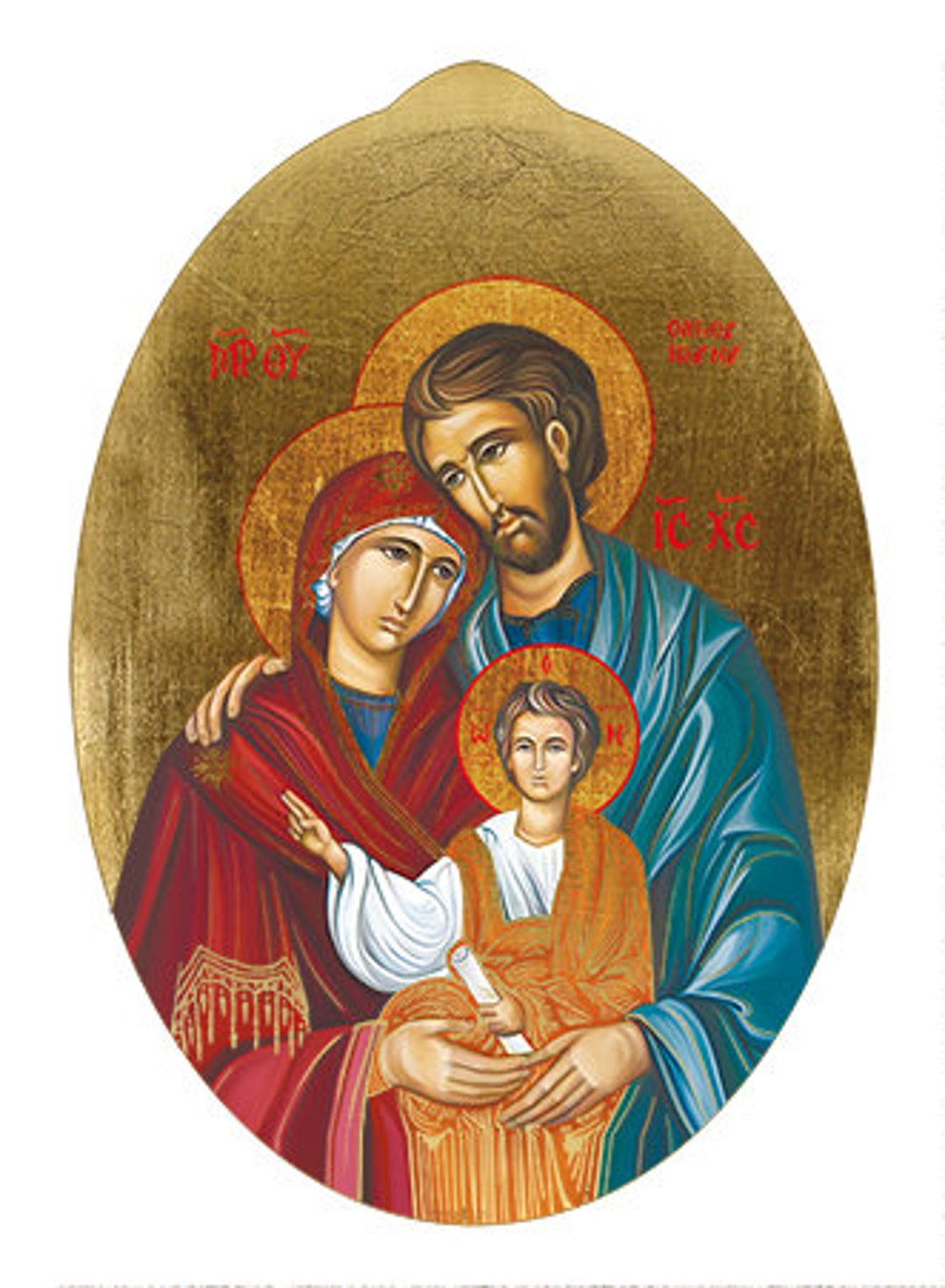Icon of Holy Family Handmade Icon Religious Picture - Etsy