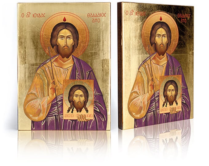 Saint Jude Icon the Apostle, Handmade Greek Orthodox Icon of St Jude of ...