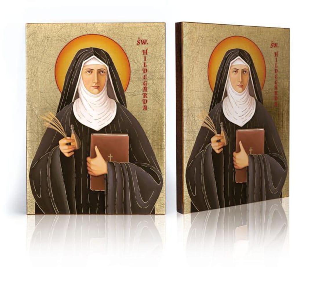 Icon of Saint Hildegard of Bingen, St Hildegard of Bingen, Sibyl of the ...