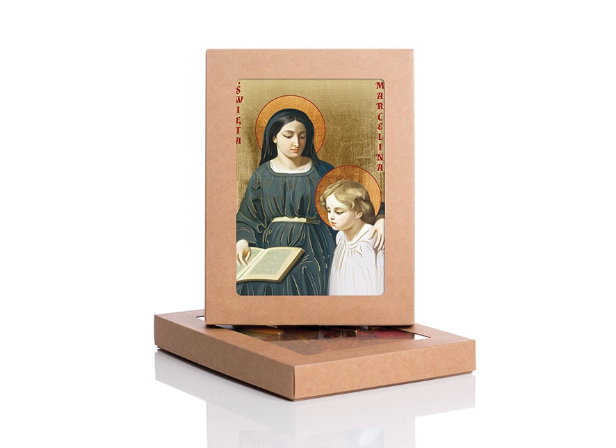 Icona di Santa Marcellina icona fatta a mano icona | Etsy