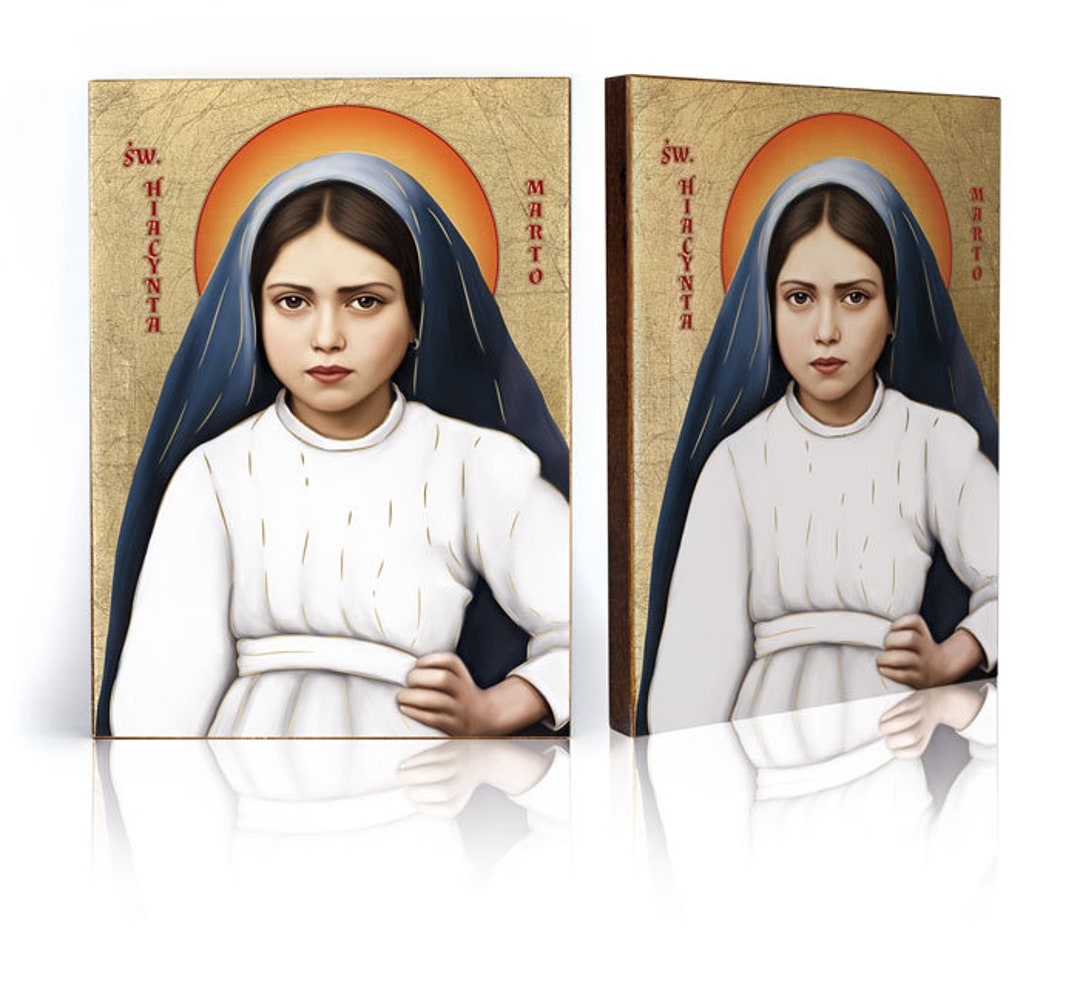 Icon of Saint Jacinta De Jesus Marto, Handmade Icon, Wooden Icon ...