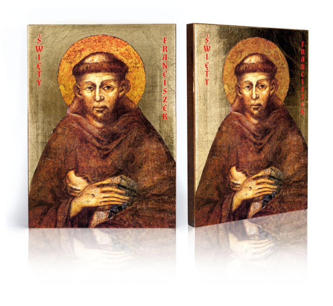 Icon of Saint Francis of Assisi, Handmade Icon, Wooden Icon, Perfect ...