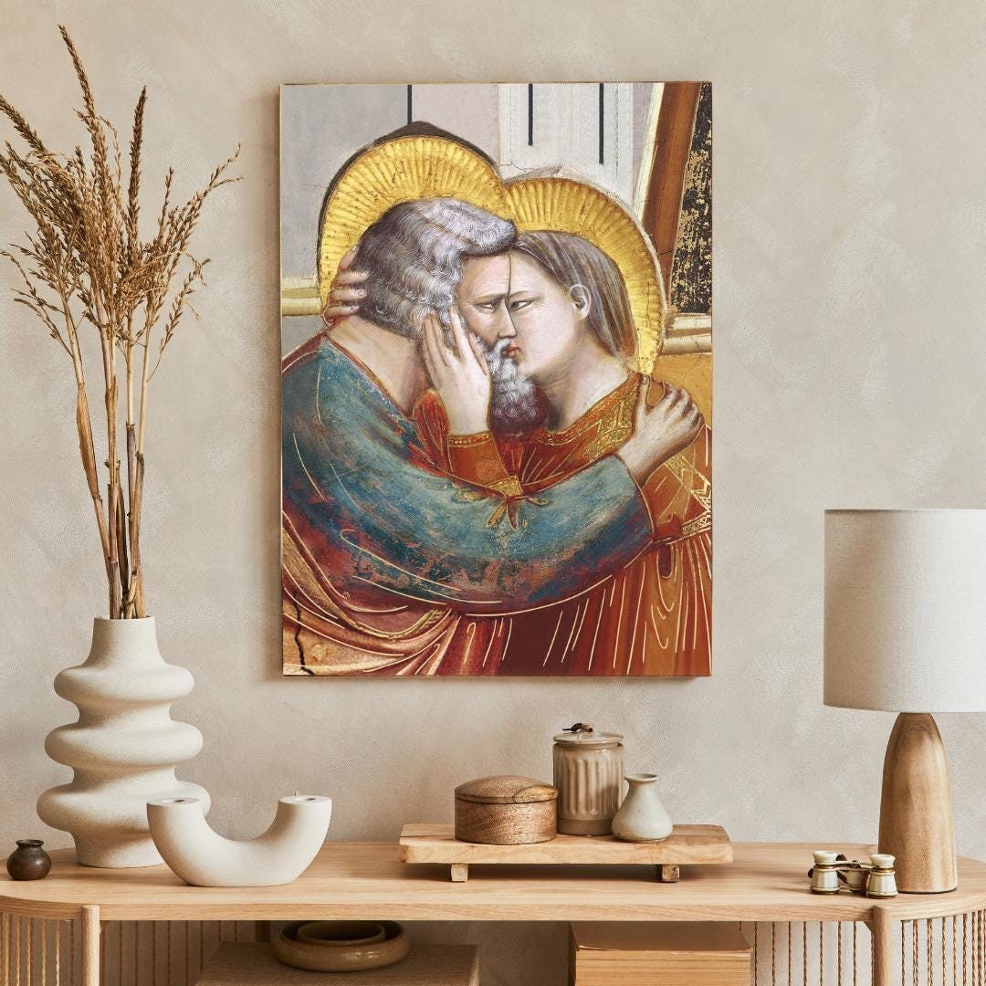 Icon of Saint Anna and Saint Joachim, Handmade Icon, Wooden Icon, Saint ...