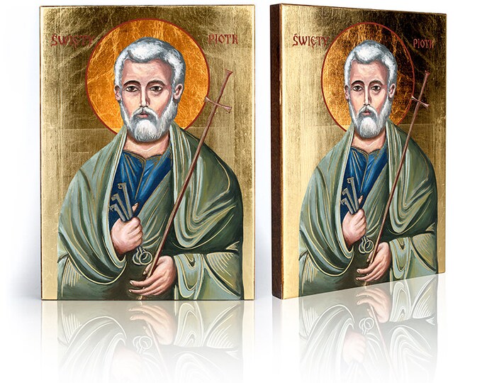 Icon of Saint Peter, Handmade Icon, Wooden Icon, Saint Peter the ...