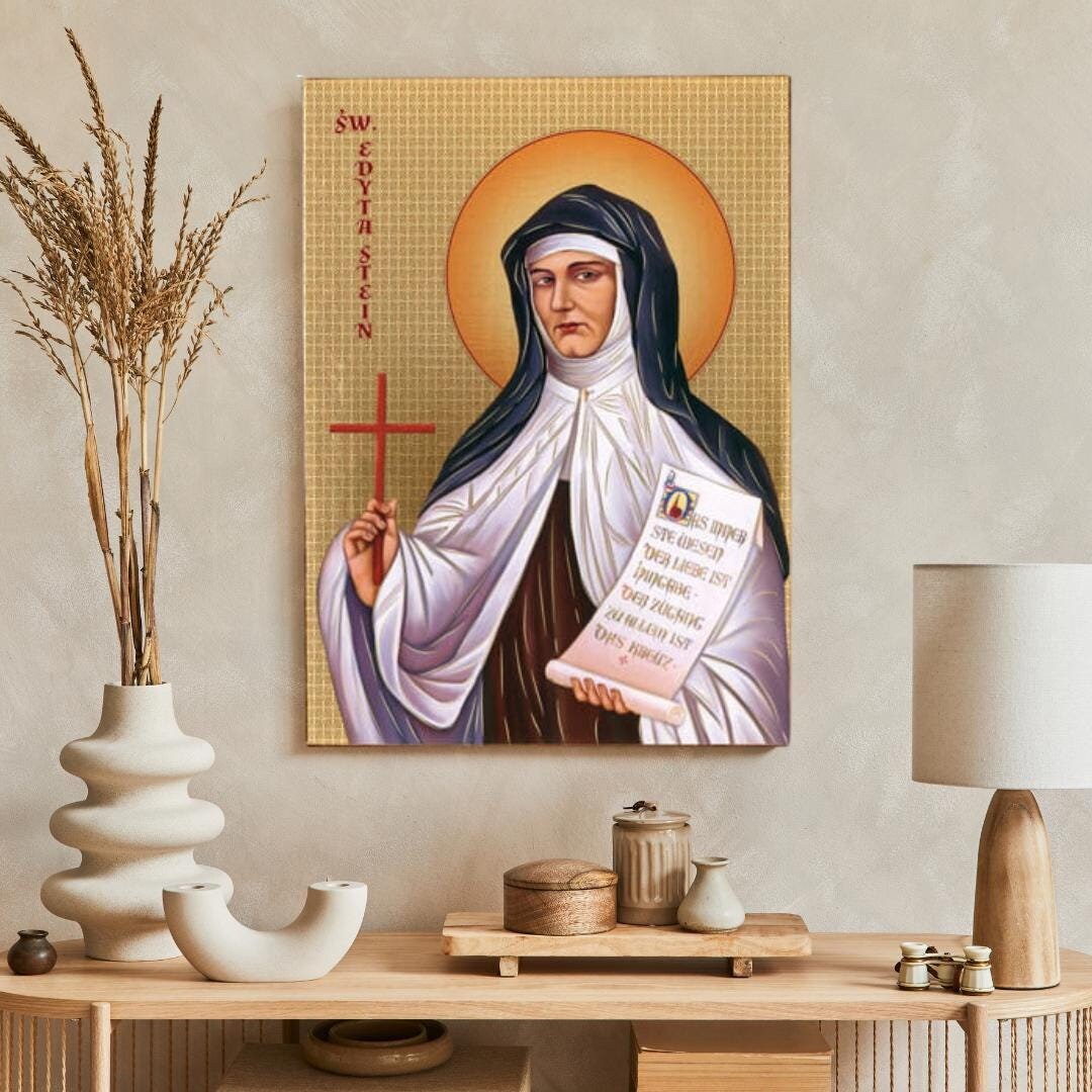 Icon of Saint Edith Stein , Handmade Icon, Religious Icon, Wooden Icon ...
