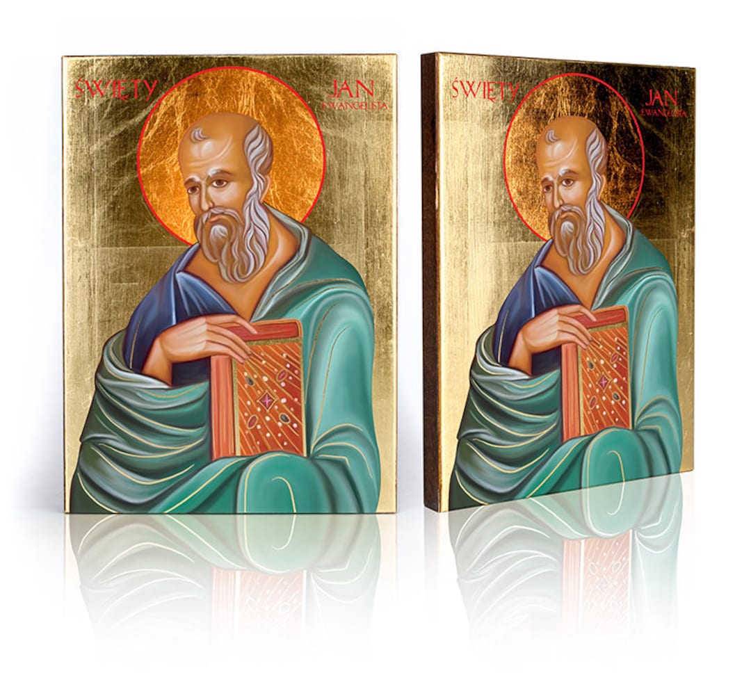 Icon of Saint John the Evangelist, Handmade Icon, Wooden Icon, St John ...