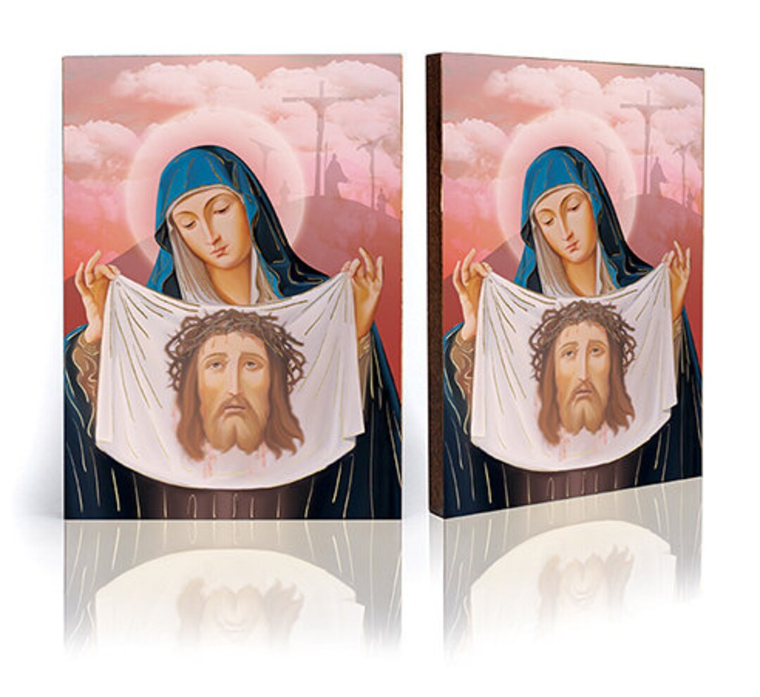 Icon of Saint Veronica, Handmade Icon, Religious Icon, Wooden Icon ...