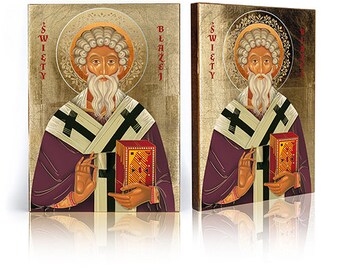 Saint Blaise Icon - Etsy