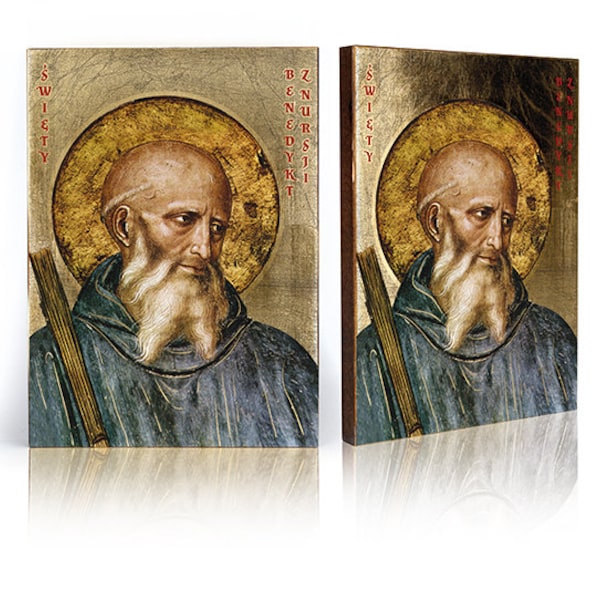Saint Benedict Icon - Etsy