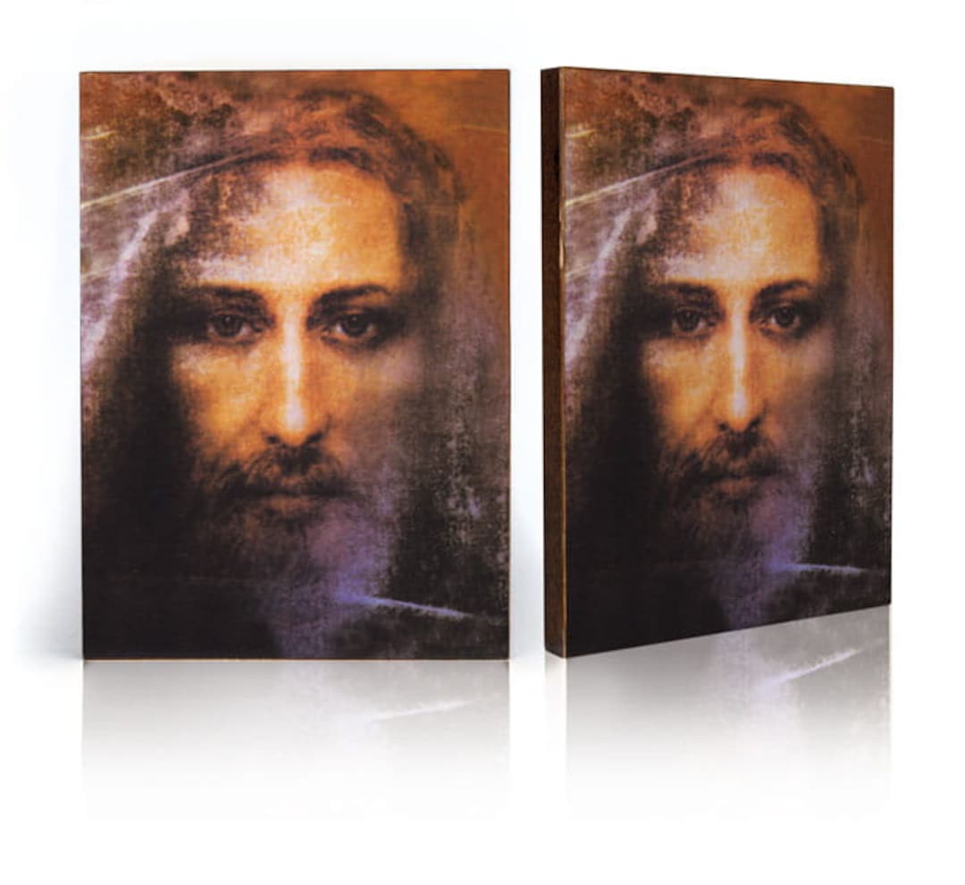 Icon of Jesus Christ Shroud of Turin, Jesus Christ Icon, Handmade Icon ...