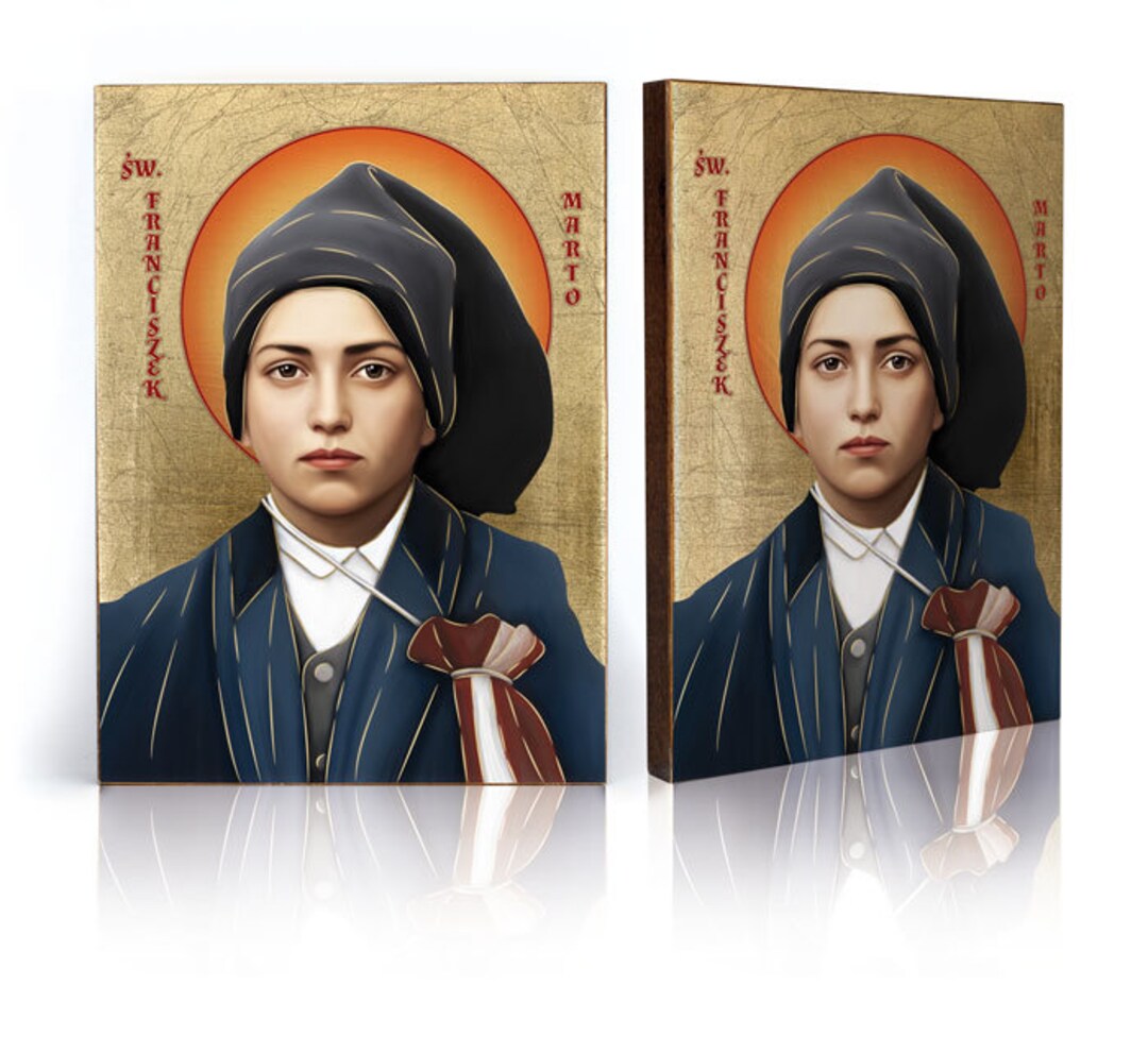 Handmade Saint Francisco Marto Icon: Wooden Catholic Art, Wall Decor ...
