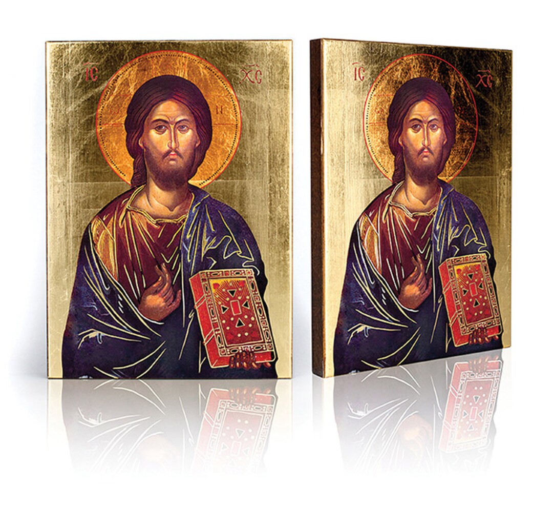 Icon of Jesus Christ Pantocrator, Handmade Icon, Wooden Icon, Perfect ...