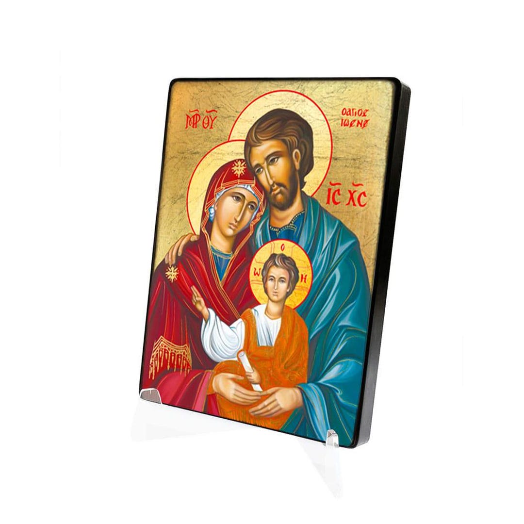 Icon of Holy Family, Handmade Icon, Religious Picture, Religious Icon ...