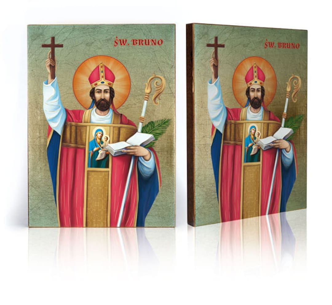 Icon of Saint Bruno of Querfurt, St Bruno of Querfurt, Handmade Icon ...