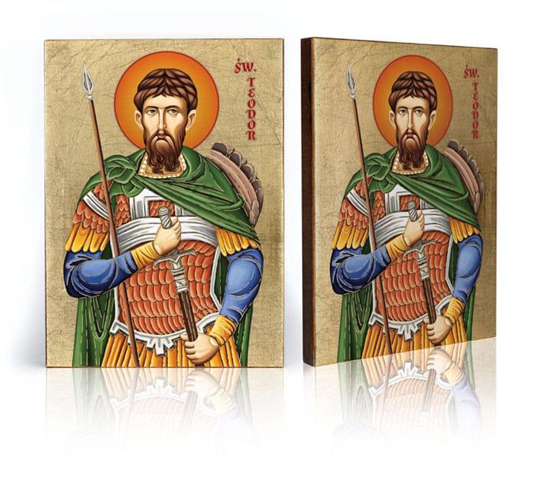 Icon of Saint Theodore Tiron, St Theodore Tiron, Theodore the Recruit ...