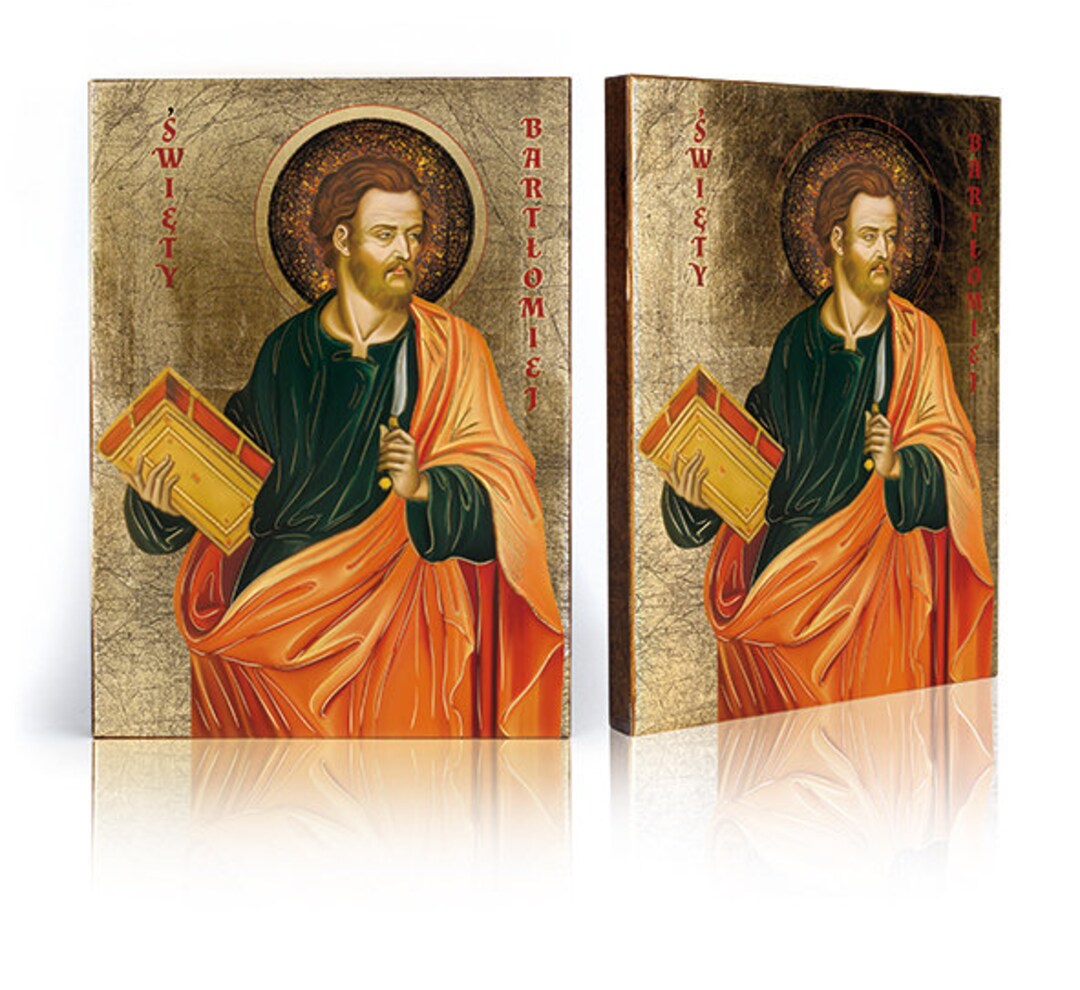 Icon of Saint Bartholomew the Apostle, Handmade Icon, Wooden Icon ...