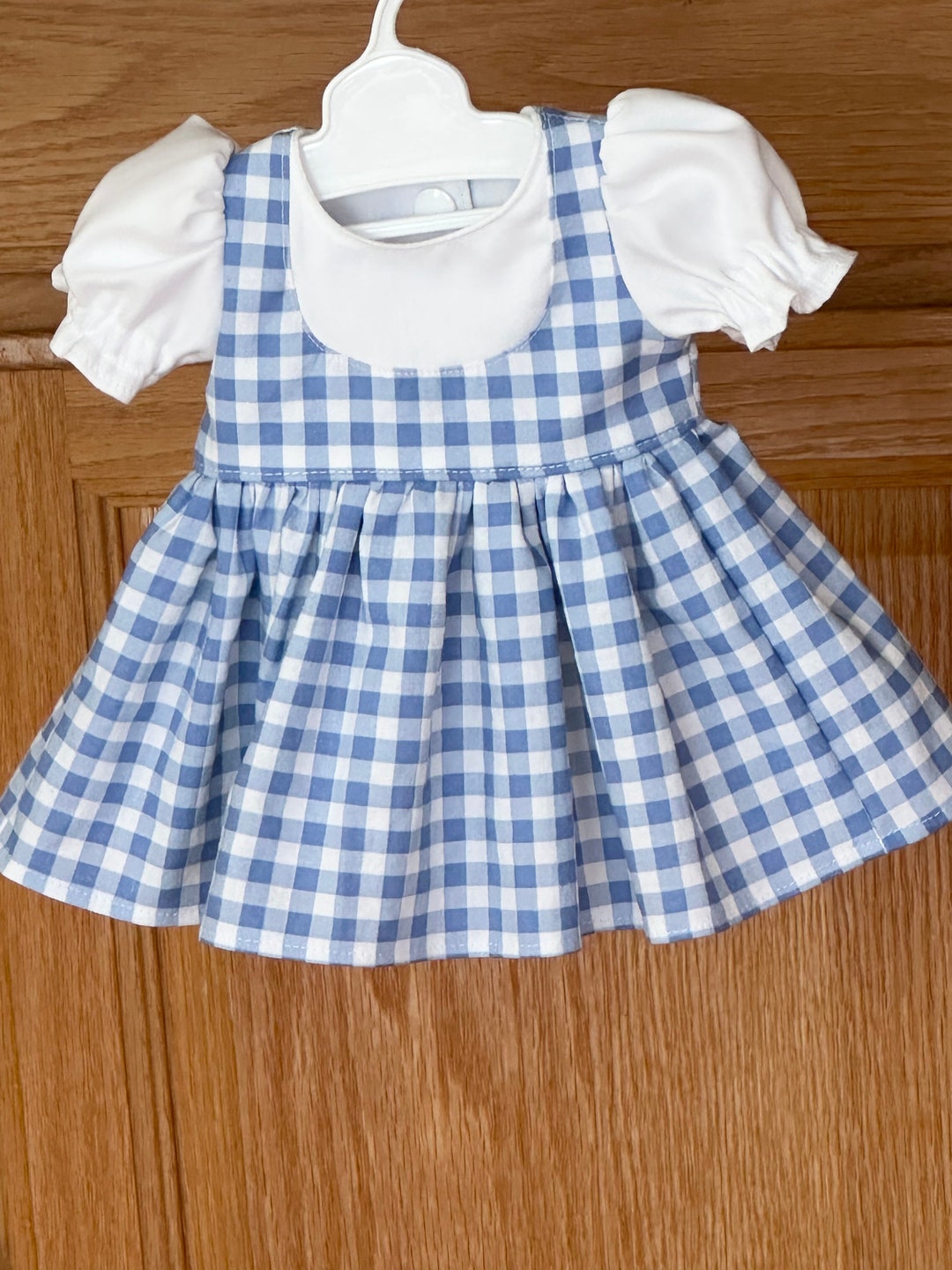 Preemie Girl Dress, Dorothy Inspired Preemie Dress, Preemie Blue White ...