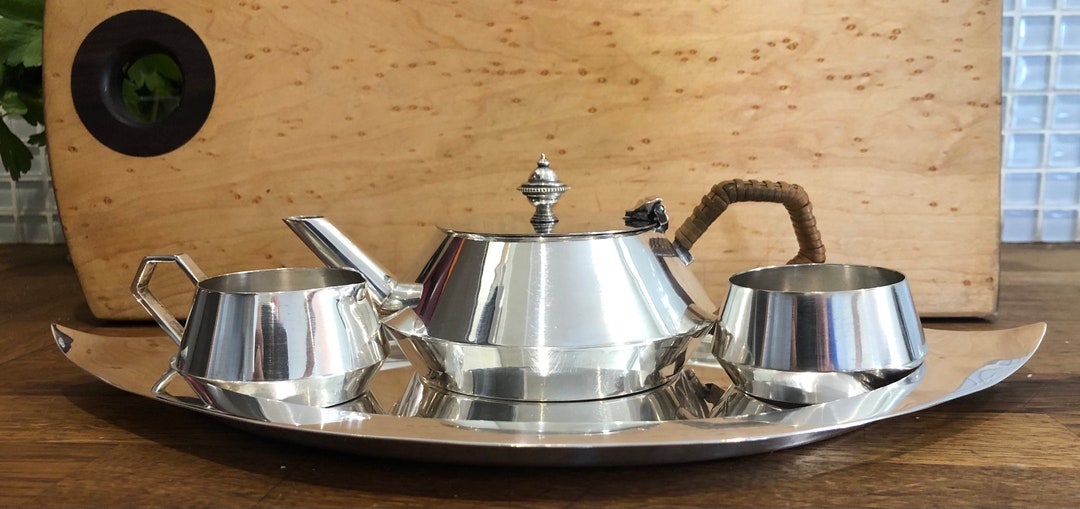 Antique (1890’s) William Adams Silver Plated (E.P.N.S) 4 Piece Tea ...