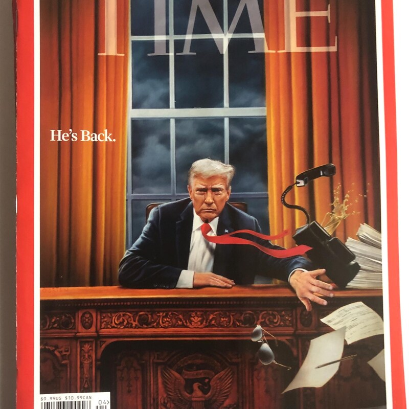 Time Magazine Donald Trump - Etsy