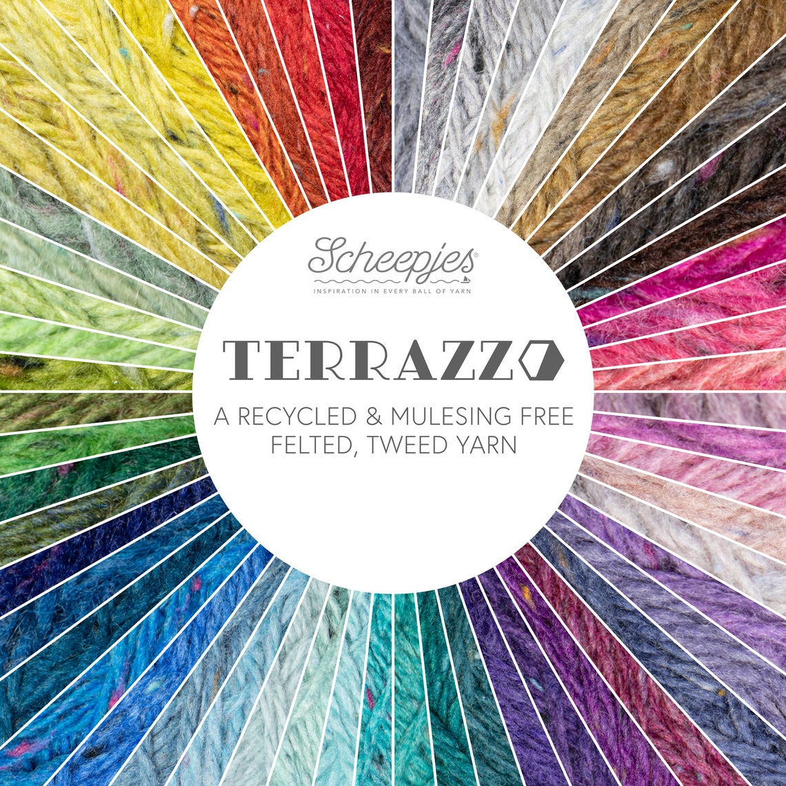 Scheepjes Terrazzo Color Pack Tweed Knitting Yarn 60x10gr a - Etsy