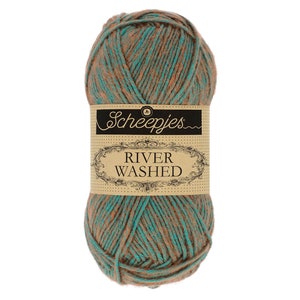 Yarn Scheepjes River Washed Cotton / Acrylic Wonderfully Soft Knitting ...