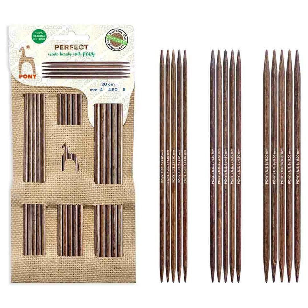 DPN Sock Needle Set Pony Perfect Just Jute 20 Cm - Perfect Gift for ...