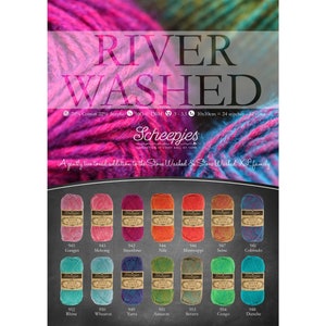 Yarn Scheepjes River Washed Cotton / Acrylic Wonderfully Soft Knitting ...