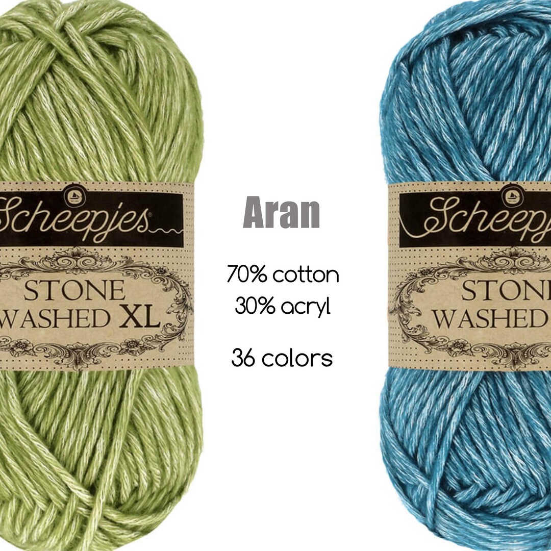 3x50gr Yarn Scheepjes Stone Washed XL - Cotton / Acrylic Wonderfully ...