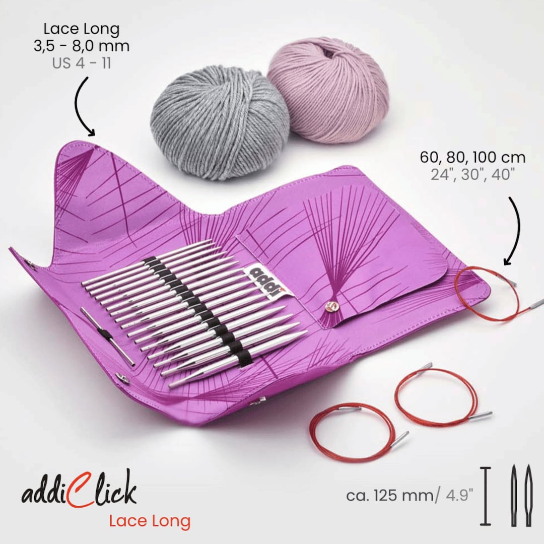 Addi Click Lace Long Interchangeable Points Set - the Best Gift for You ...