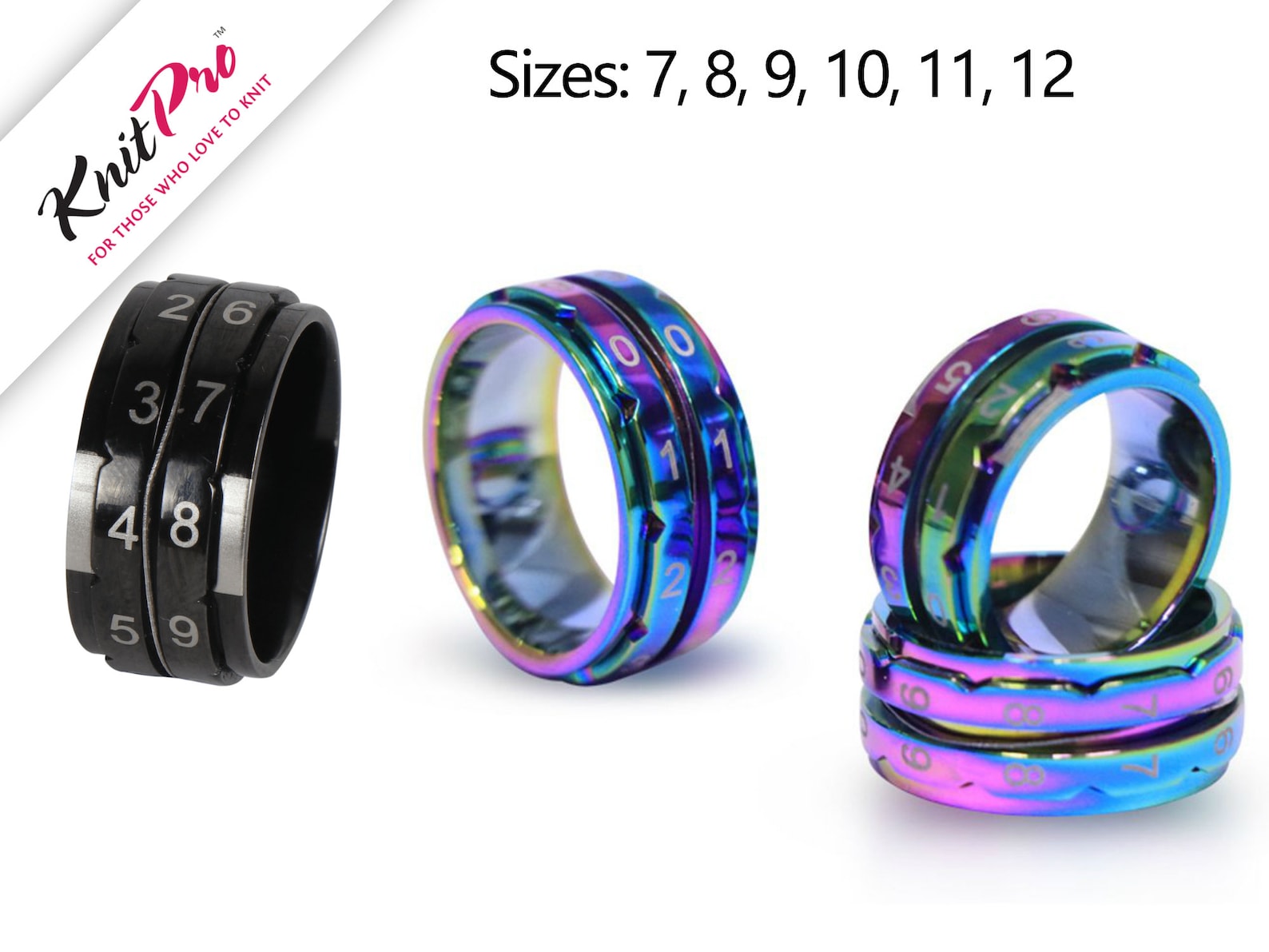 Knitpro Row Counter Ring 6 Sizes Made From High Quality | Etsy