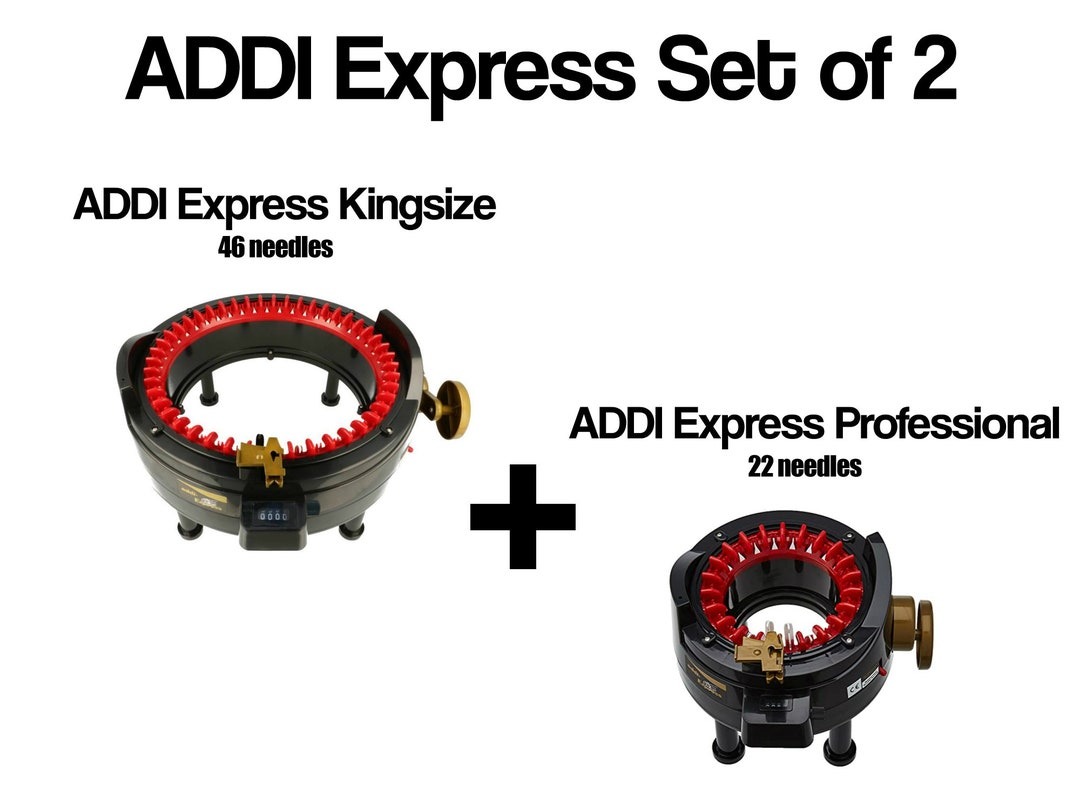 Addi Express Kingsize 890-2 + Addi Express Professional 990-2 Knitting ...