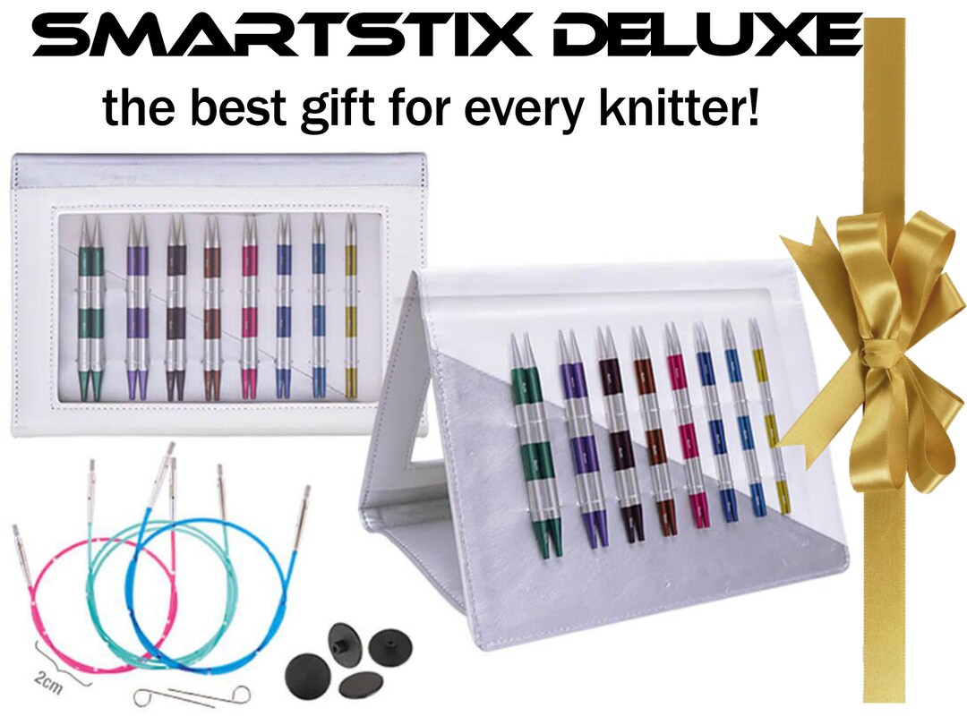 Smartstix Deluxe Interchangeable Circular Needles Set - Lightweight, Strong & Durable Needles ...