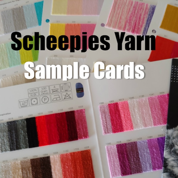 Scheepjes Catona Colour Chart - Etsy