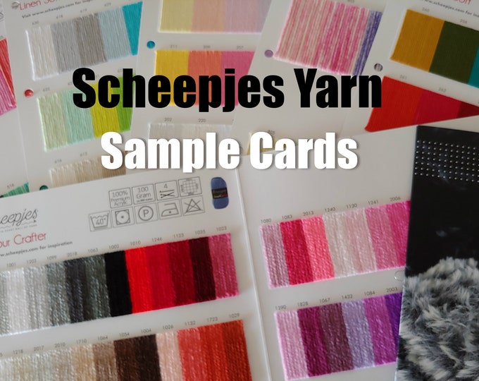 Scheepjes Catona Shade Card, Color Palette, Color Chart, Handy Cotton ...