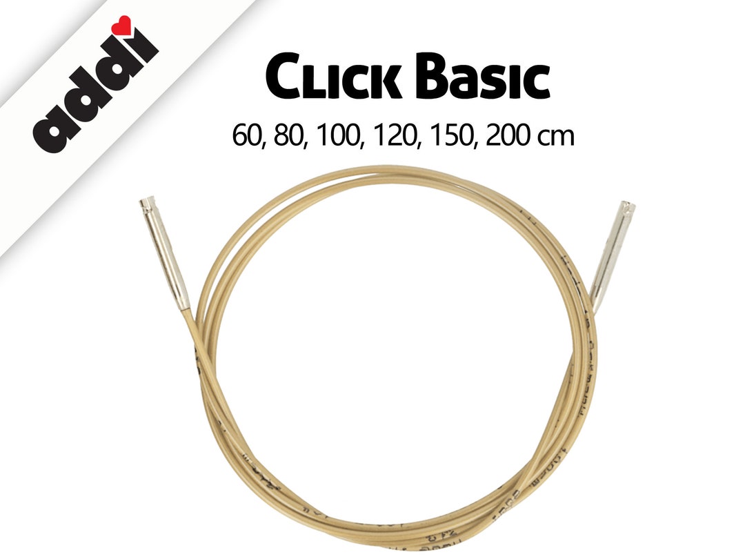 Interchangeable Addi Click Basic Cables for All Addi Click Needles 60 ...