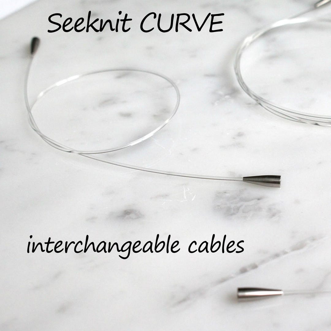 Seeknit CURVE Interchangeable Cables for Seeknit CURVE Knitting Tips - Etsy