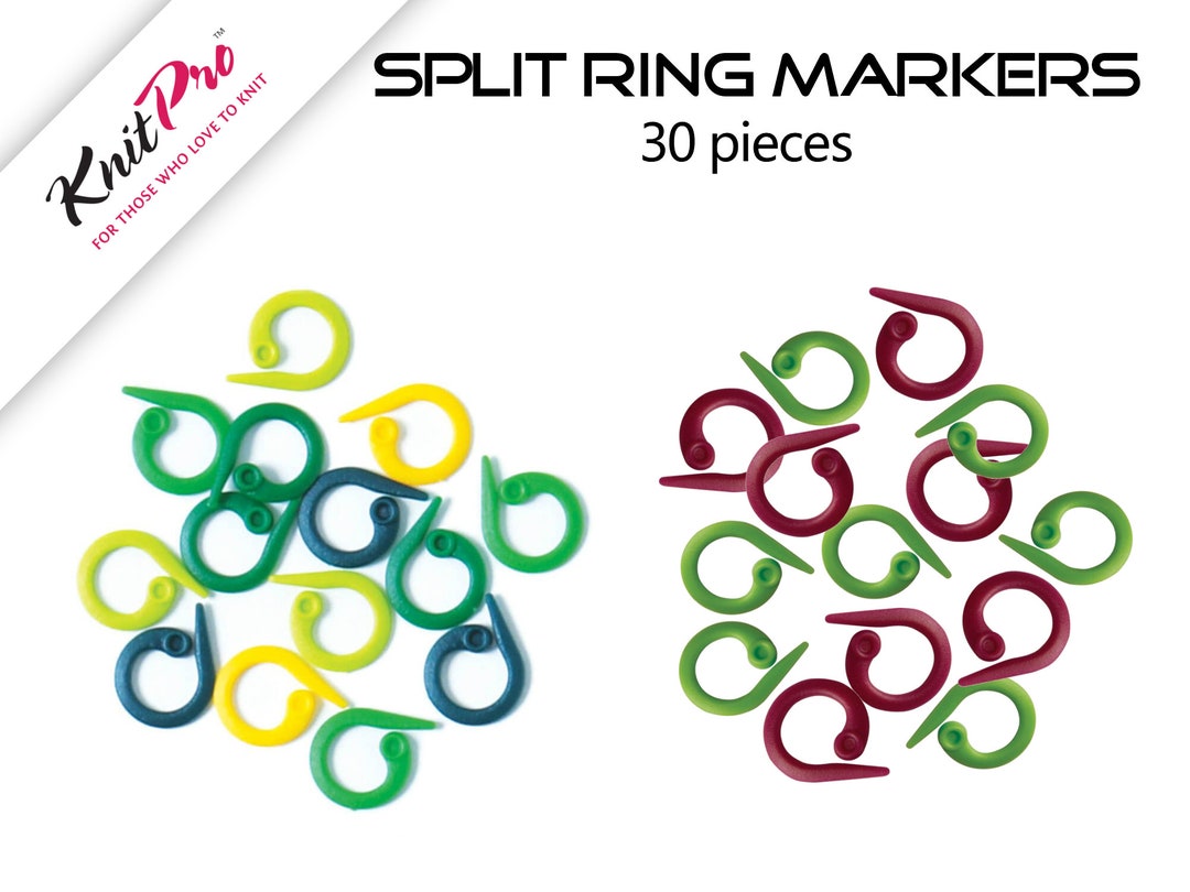 Knitpro Split Ring Markers 30 Pieces in Two Colors Ring - Etsy