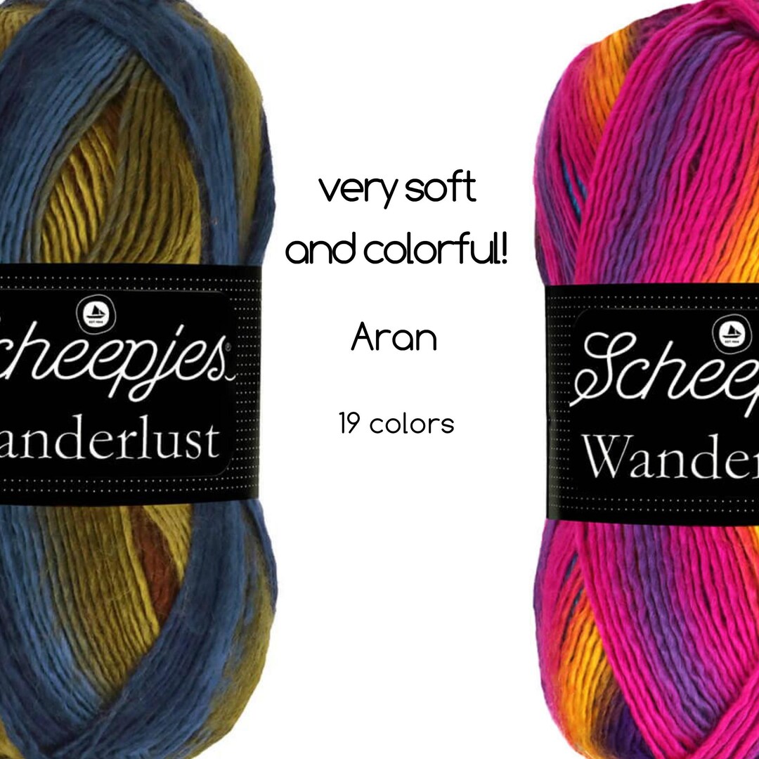 Acrylic Knitting Yarn Scheepjes Wanderlust - Super Soft With a Light ...