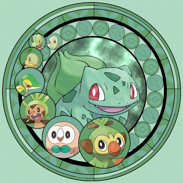 Stained Glass Bulbasaur - Etsy
