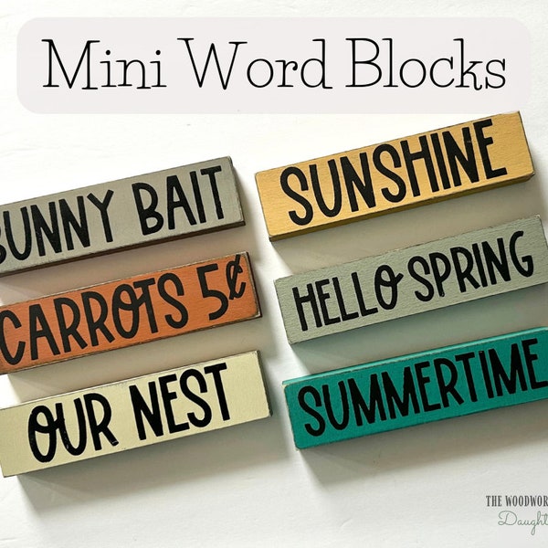Word Blocks - Etsy