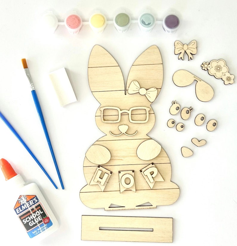 DIY Bunny Craft Kit Easter Craft Kit Easter Basket Stuffers - Etsy